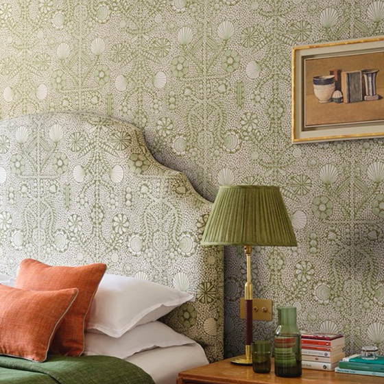 Blue Striped Wallpaper | Jane Clayton