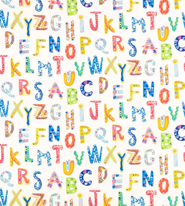 ABC Fabric in Yellow by Villa Nova | Jane Clayton