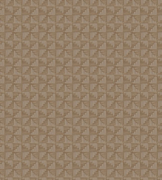 Abstract Check Wallpaper in Brown by Eijffinger | Jane Clayton