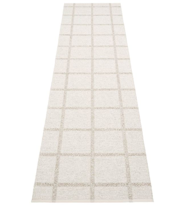 Ada Runner Rug in Fossil Grey/Stone Metallic by Pappelina | Jane Clayton