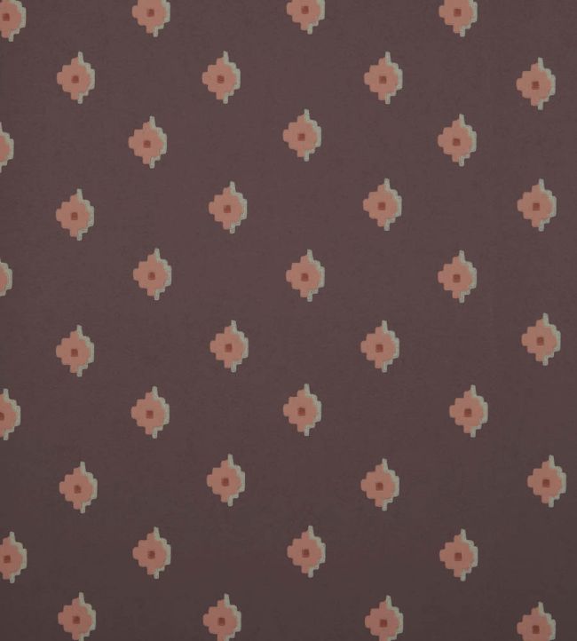 Adamas Tile Wallpaper in Brinjal by Liberty | Jane Clayton