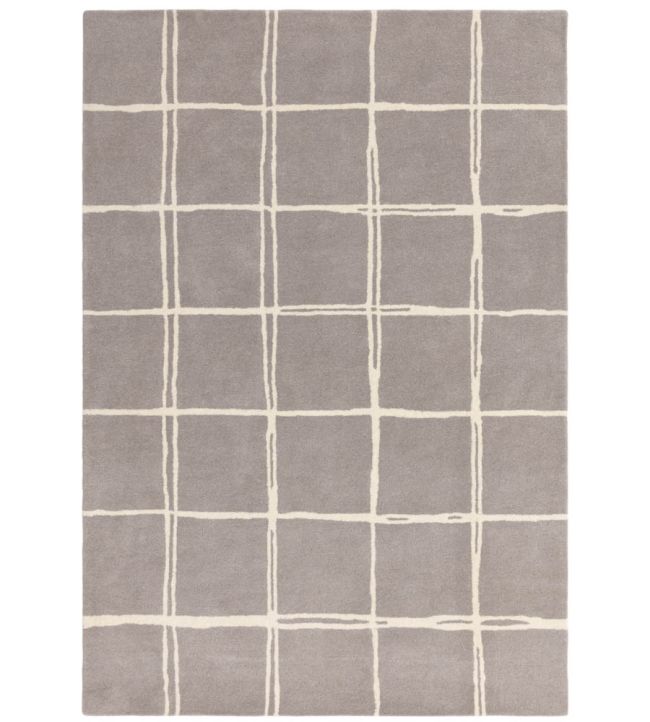 Albany Grid Rug in Grey by Asiatic | Jane Clayton