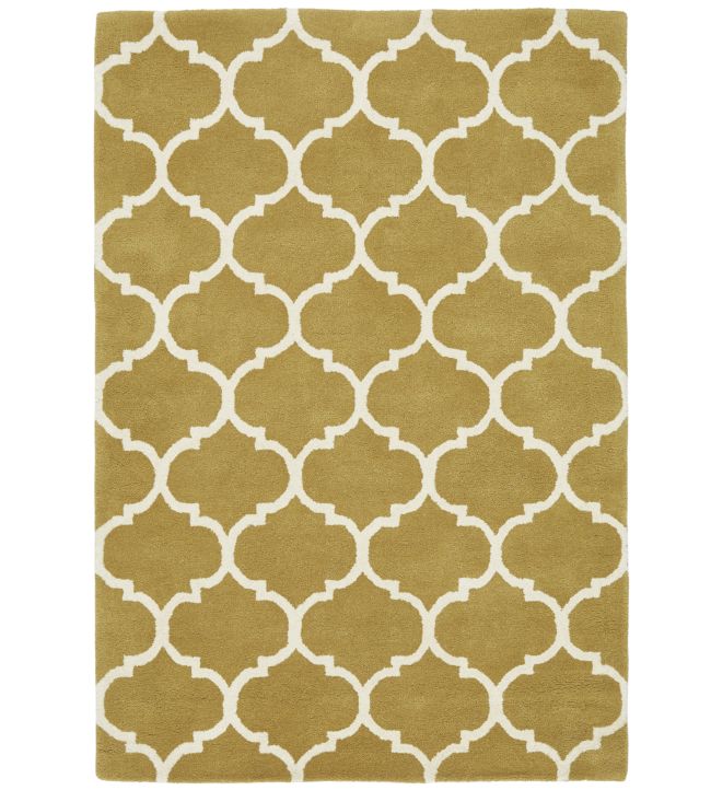 Albany Ogee Rug by Asiatic in Ochre | Jane Clayton