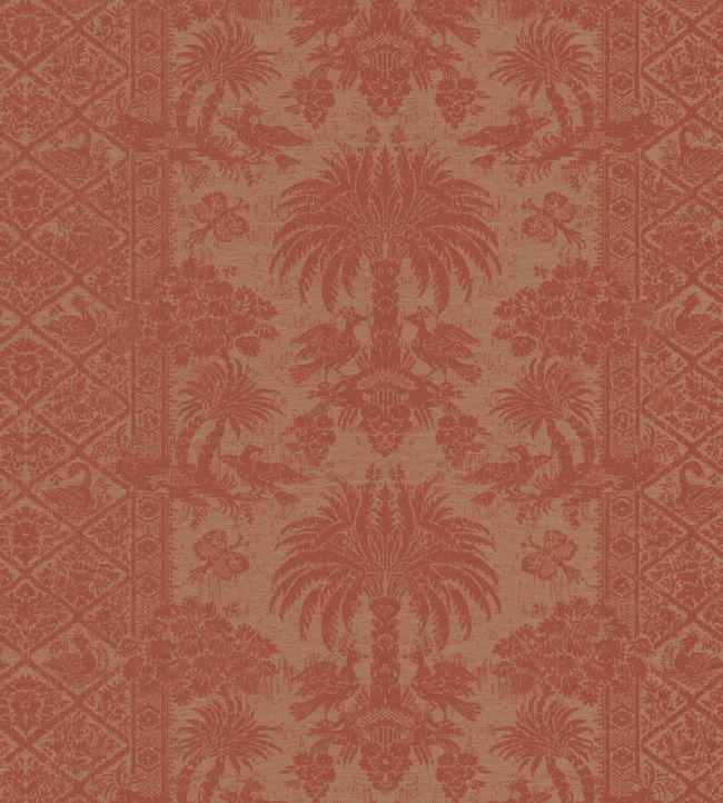 Alexandria Wallpaper in Red by Nobilis | Jane Clayton