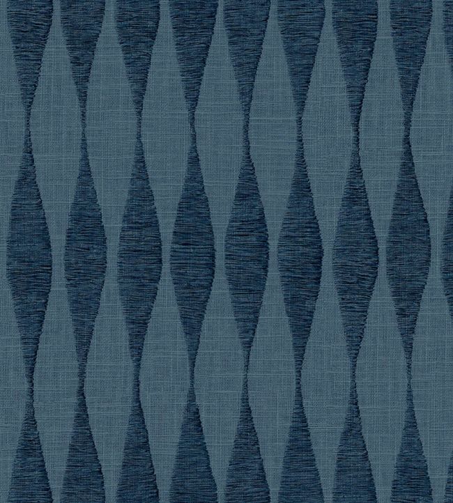 Alfonso Wallpaper in Slate Blue by Today Interiors | Jane Clayton