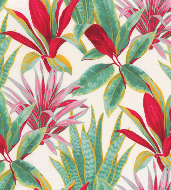 Aloe Vera Fabric in Cherry by Camengo | Jane Clayton