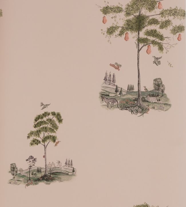 Pear Tree Wallpaper by Andrew Martin in Setting Plaster | Jane Clayton