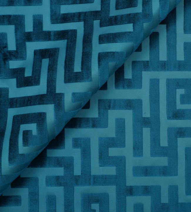 Apollon Fabric in Peacock by Jim Thompson | Jane Clayton