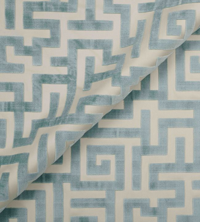 Apollon Fabric in Powder Blue by Jim Thompson | Jane Clayton