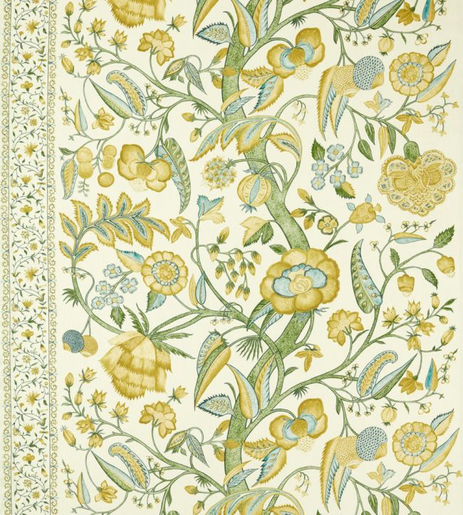 Artisan Palampore Fabric in Primrose by Zoffany | Jane Clayton