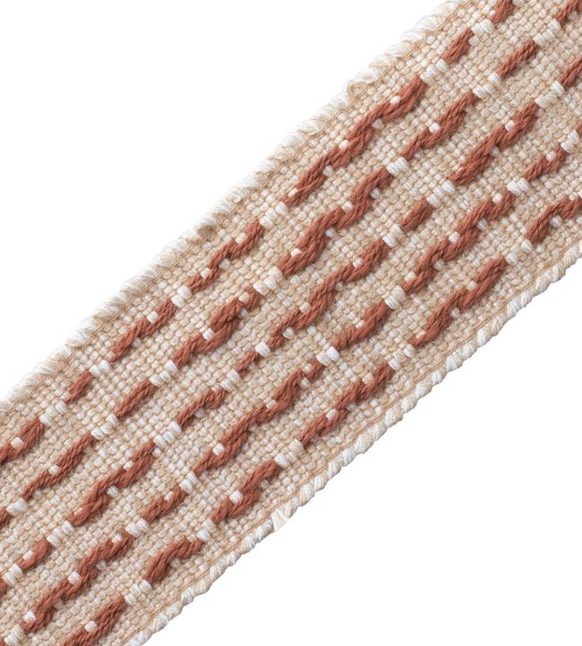 Aspen Slubbed Border Trimmings in Adobe by Samuel & Sons | Jane Clayton