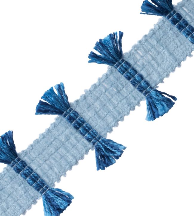 Aspen Tufted Border Trimmings in Lake by Samuel & Sons | Jane Clayton