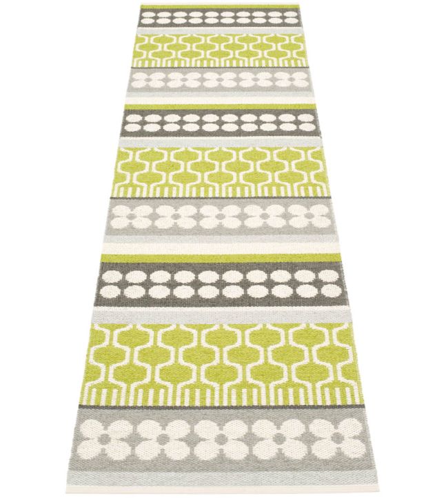 Asta Runner Rug in Lime by Pappelina | Jane Clayton