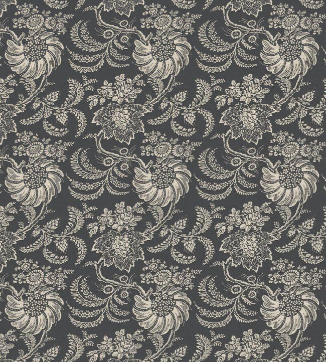 Avignon Fabric in Charcoal by Warner House | Jane Clayton