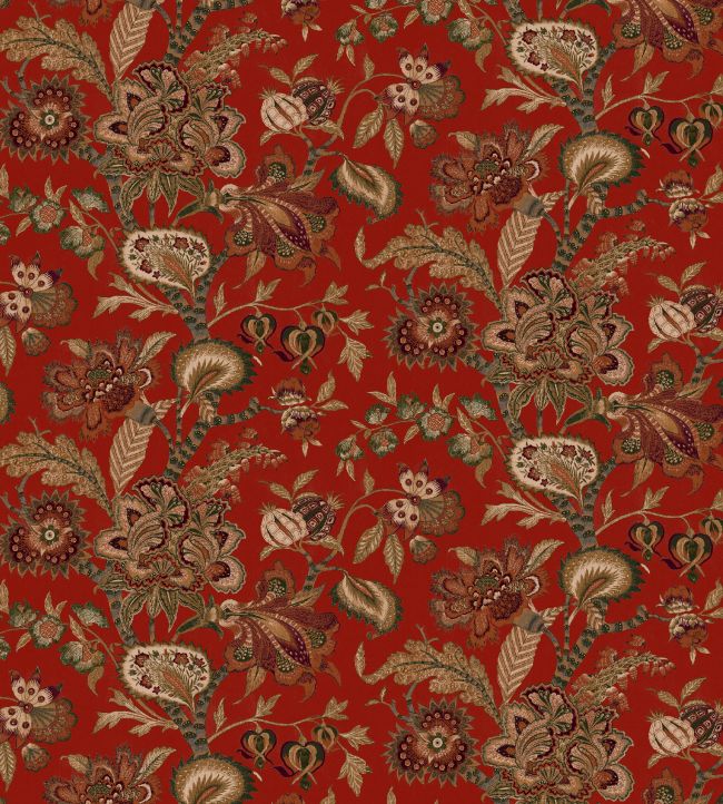 Baby Bombay Fabric in Ruby by Arley House | Jane Clayton