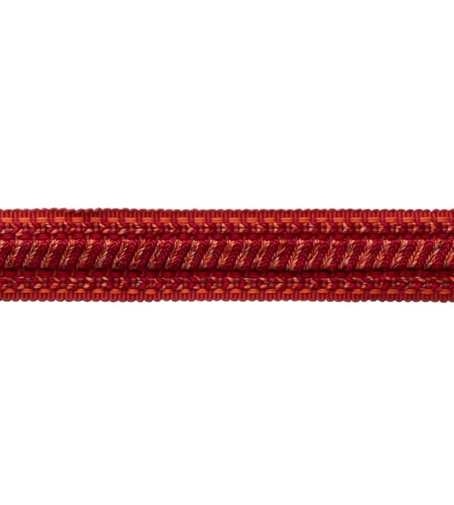 Bagatelle Braid Trimmings in Scarlet Rose by Samuel & Sons | Jane Clayton