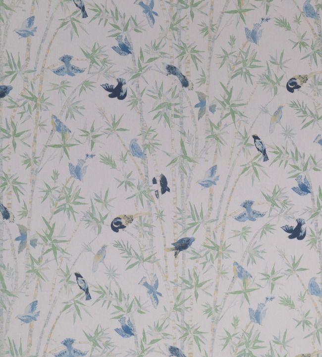 Bamboo Grove Fabric in 03 Blue Finch by Madeaux | Jane Clayton