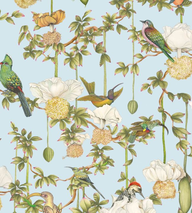 Baobab Botanica Wallpaper in Sky Blue by Cole & Son | Jane Clayton