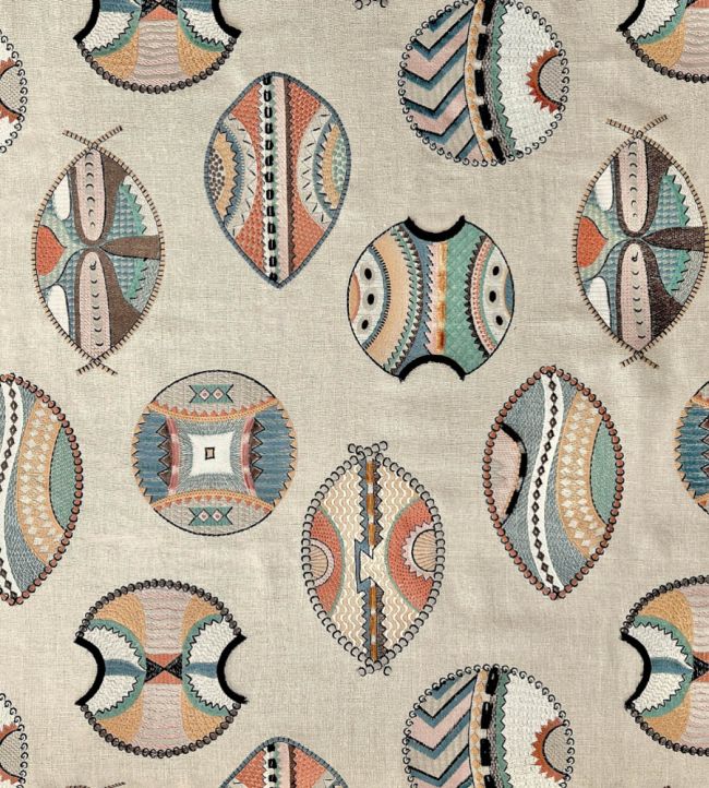 Barbican Fabric in Folk by Ian Sanderson | Jane Clayton
