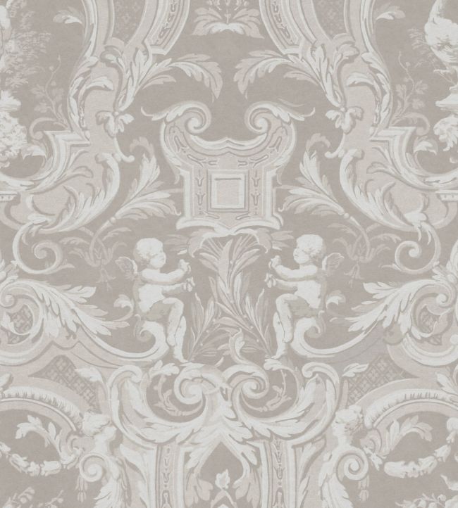 Baroque Fabric in Taupe by Warner House | Jane Clayton