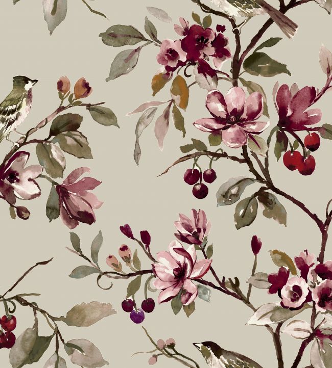 Bennington Fabric in Ruby by Arley House | Jane Clayton