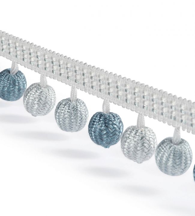 Bibury Drops Trimmings in Blue by James Hare | Jane Clayton