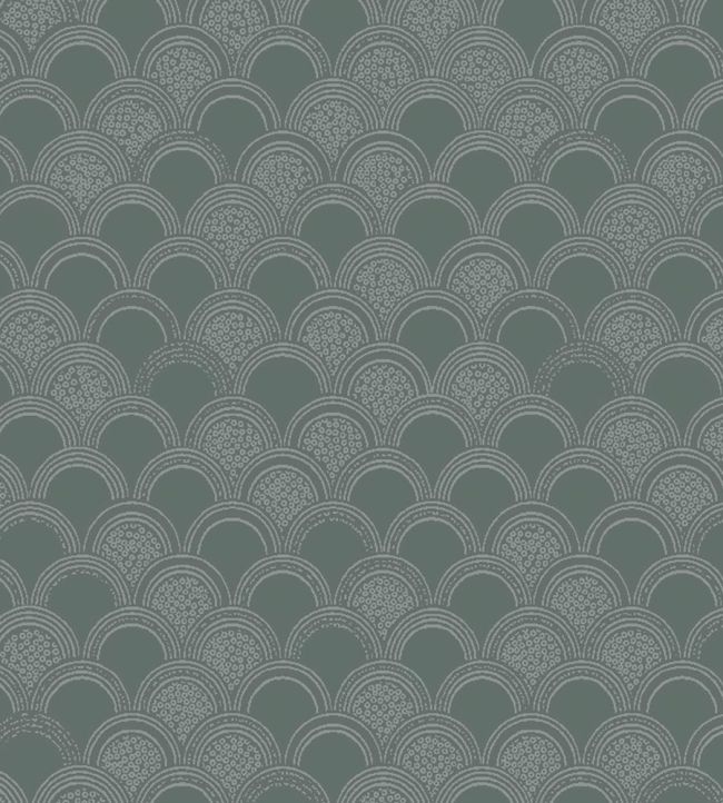 Birgit Wallpaper in Green by Borastapeter | Jane Clayton