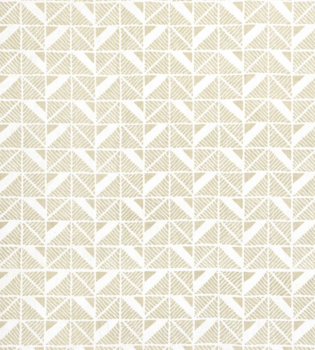 Bloomsbury Square Fabric in Beige by Anna French | Jane Clayton