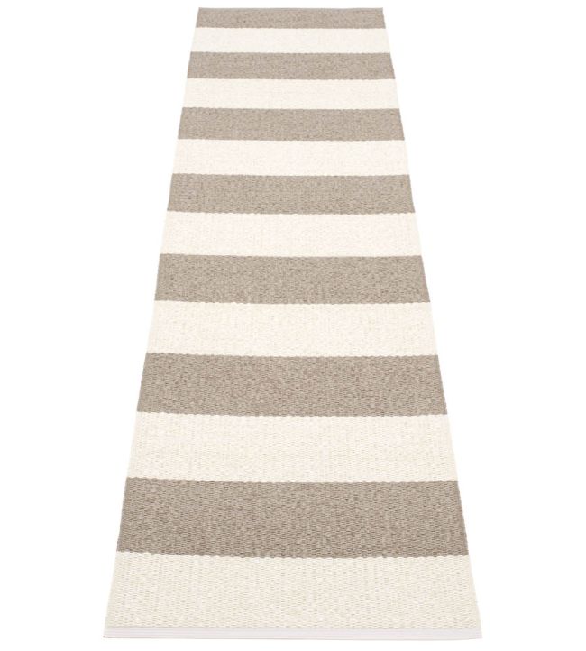 Bob Runner Rug in Mud/Vanilla by Pappelina | Jane Clayton