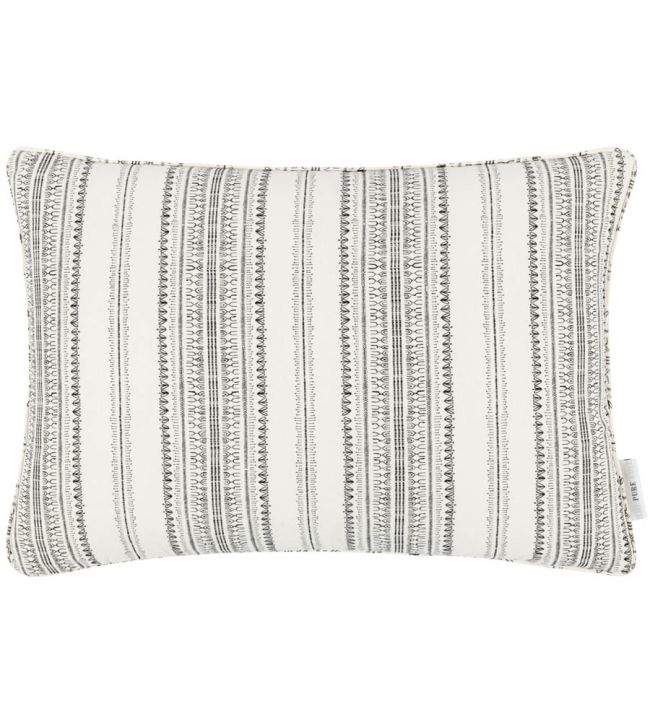 Bodo Stripe Ready Made Cushions in Charcoal by The Pure Edit | Jane Clayton