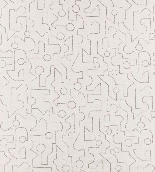 Braque Fabric in Greyscale by Zinc | Jane Clayton