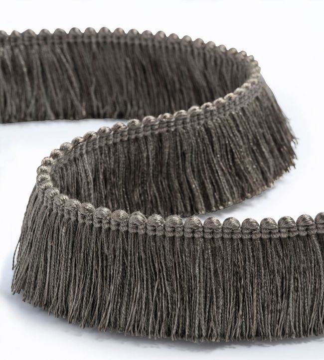 Brush Fringe Trimmings in Mushroom by James Hare | Jane Clayton