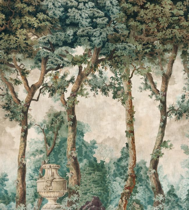 Byron Poem Wallpaper mural in Green by Coordonne | Jane Clayton