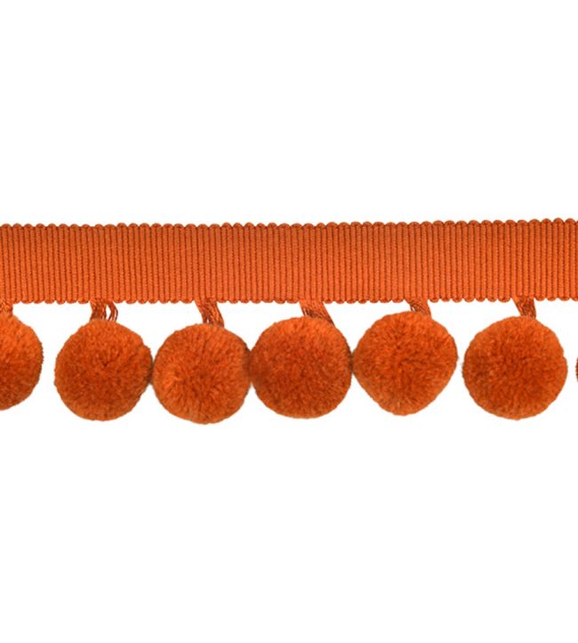 Calypso Solid Bobble Fringe 47mm Trimmings in Brique by Houles | Jane ...