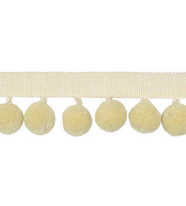 Calypso Solid Bobble Fringe 47mm Trimmings in Vanille by Houles | Jane ...