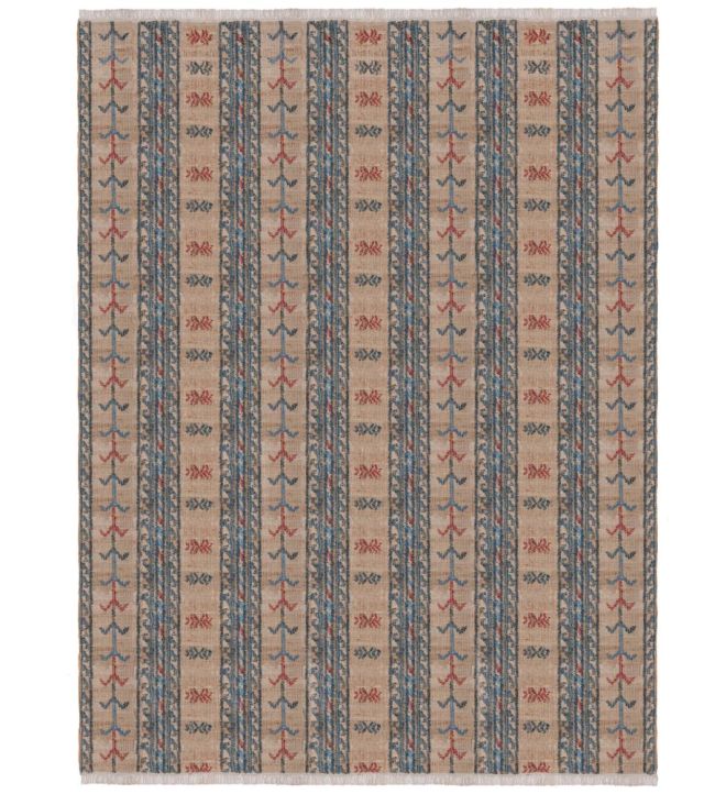 Camel Blanket Rug in Indigo/Red by GP & J Baker | Jane Clayton