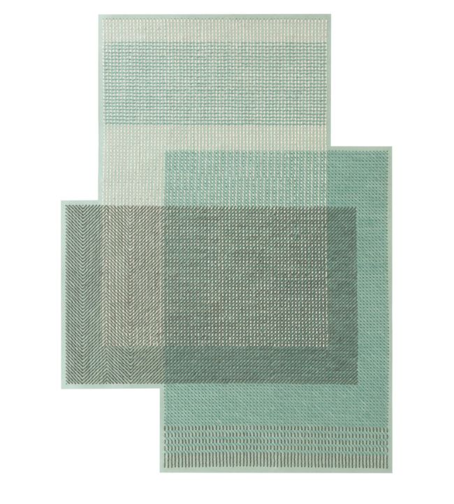 Canevas Geo Rug in Green by GAN | Jane Clayton