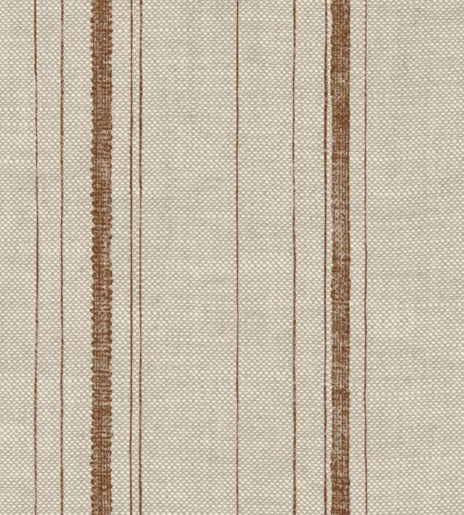 Carskiey Single Stripe Wallpaper in Brown by Fermoie | Jane Clayton