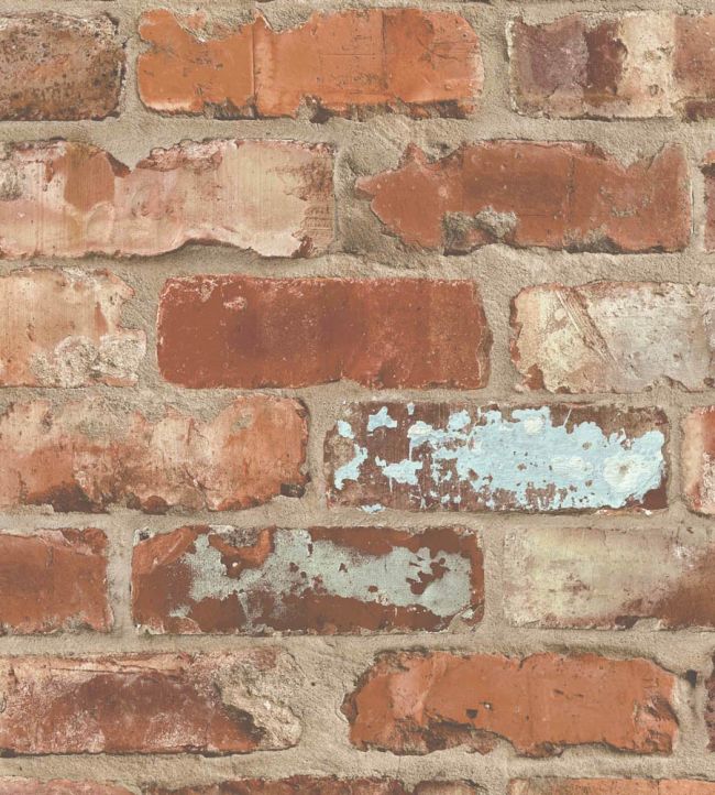 Castlefield Brick Wallpaper in Clay by Woodchip & Magnolia | Jane Clayton