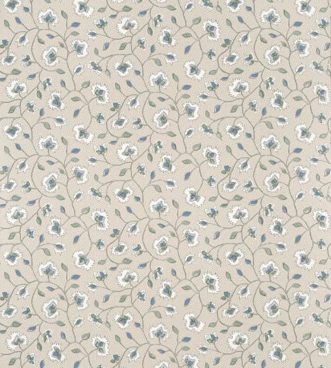 Chelsea Wallpaper in Slate & Linen by Anna French | Jane Clayton