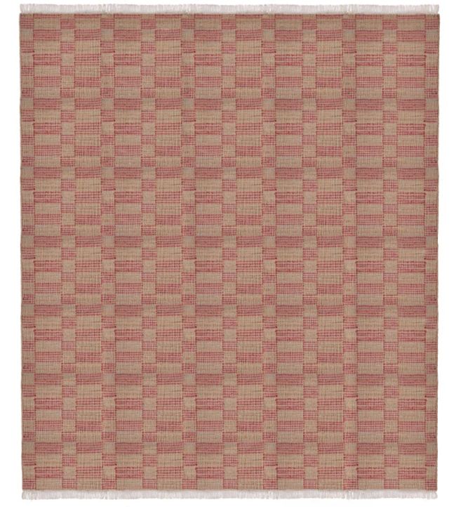 Chequerboard Rug in Red by GP & J Baker | Jane Clayton