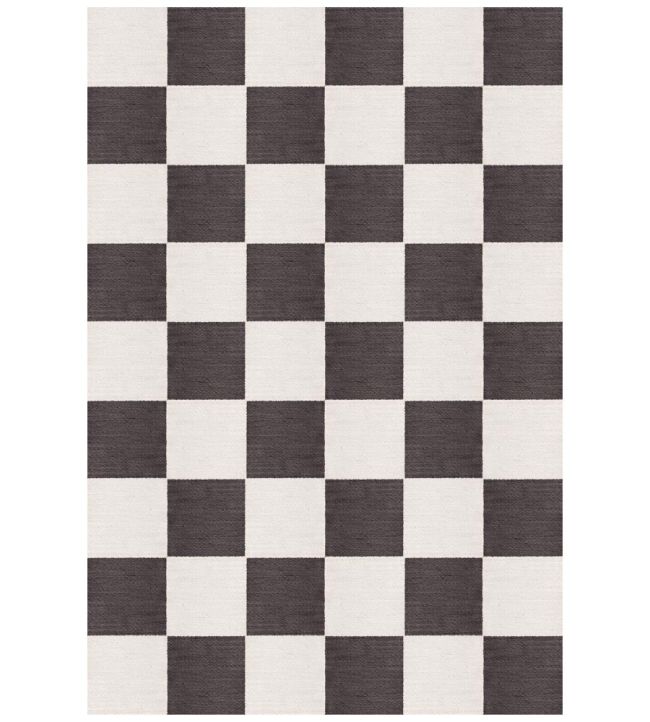 Chess Flatweave Rug in Black And White by Layered | Jane Clayton