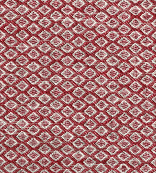 Chess Fabric in Red by Titley and Marr | Jane Clayton