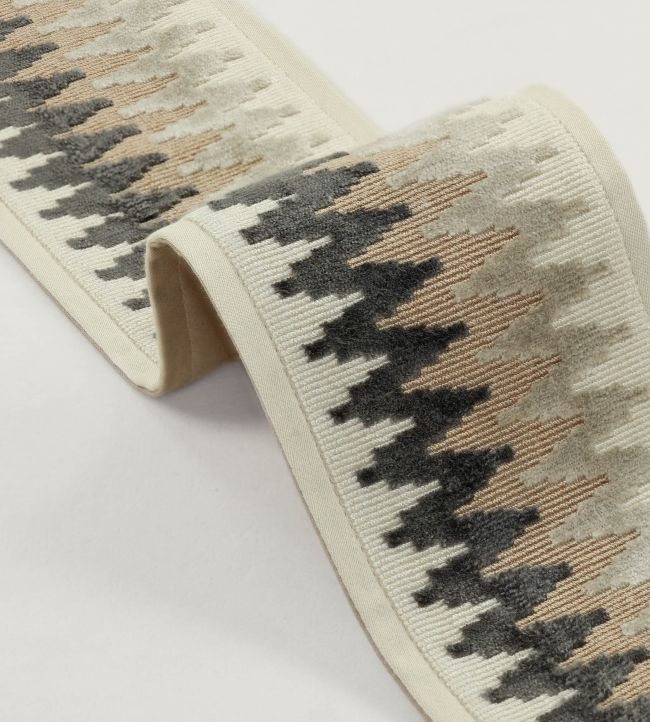 Chevron Braid Trimmings in Gris by Temperley London for Romo | Jane Clayton
