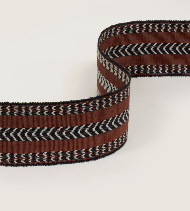 Chevron Tape Trimmings in Red Earth by Jim Thompson | Jane Clayton