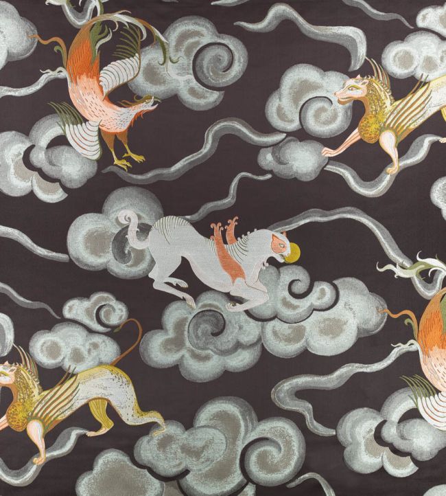 Chimera Fabric in Magma by Black Edition | Jane Clayton