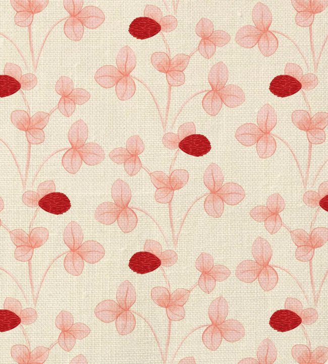 Chintz Constance Fabric in Pink by Ottoline | Jane Clayton