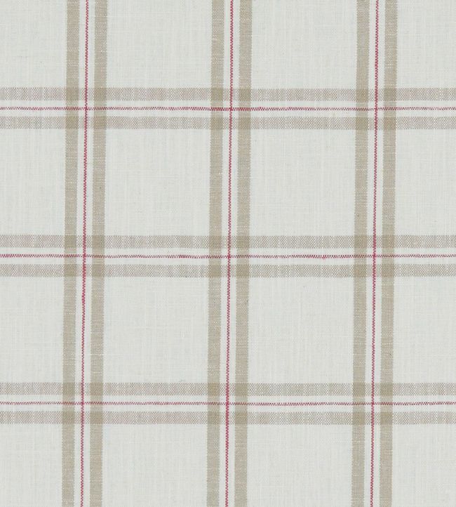 Kelmscott Fabric by Clarke & Clarke in Raspberry/Linen | Jane Clayton