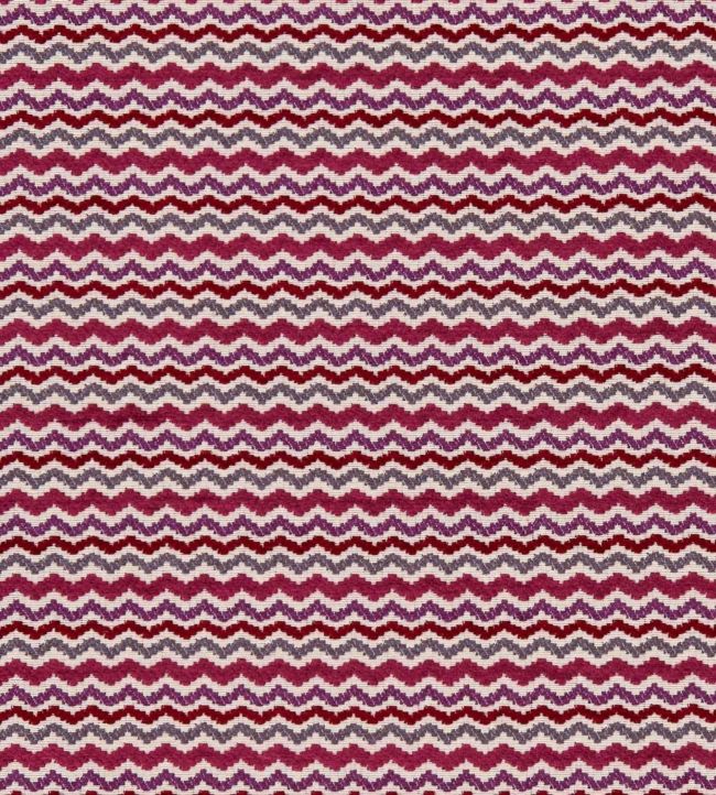 Commet Fabric by Clarke & Clarke in Raspberry | Jane Clayton