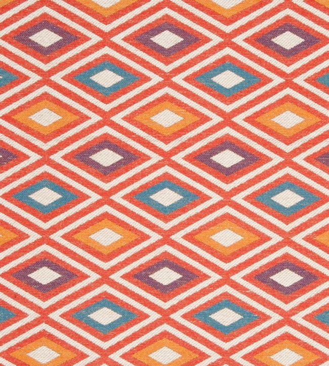 Cherokee Fabric by Clarke & Clarke in Cayenne | Jane Clayton